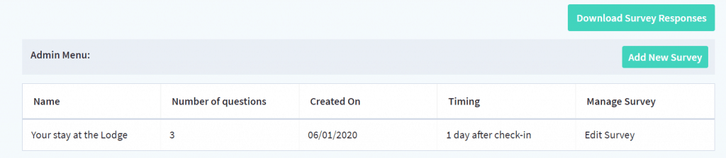 Surveys - YourWelcome Support