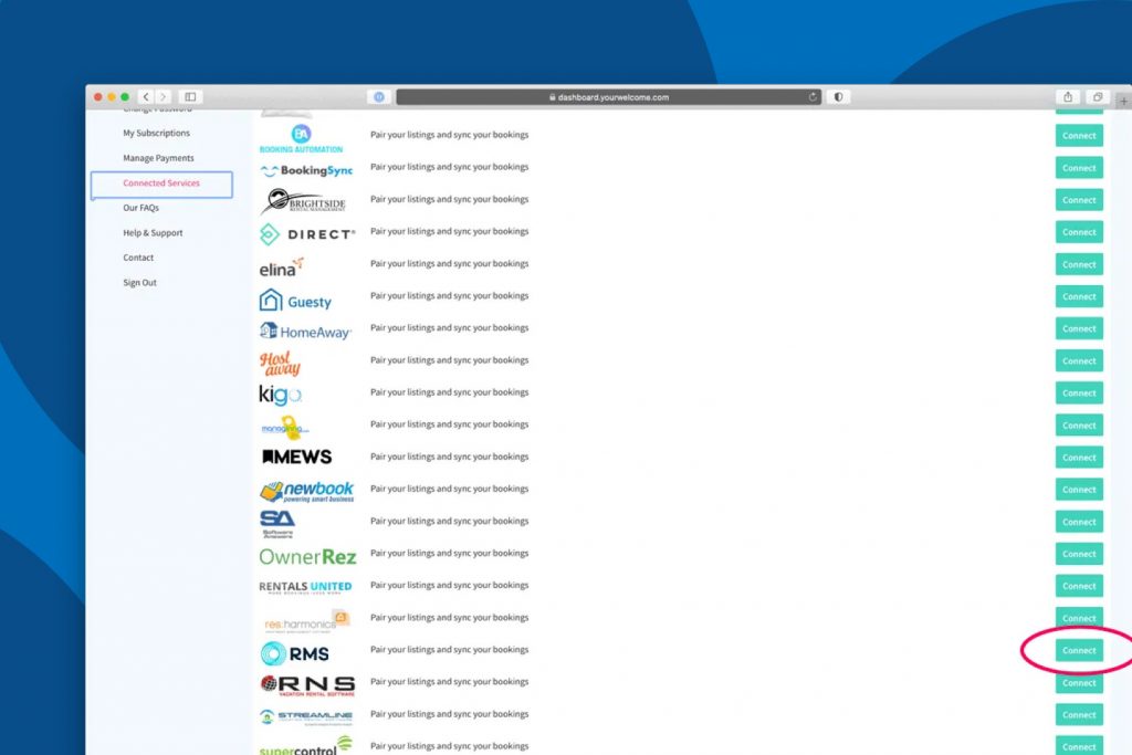 RMS - YourWelcome Support