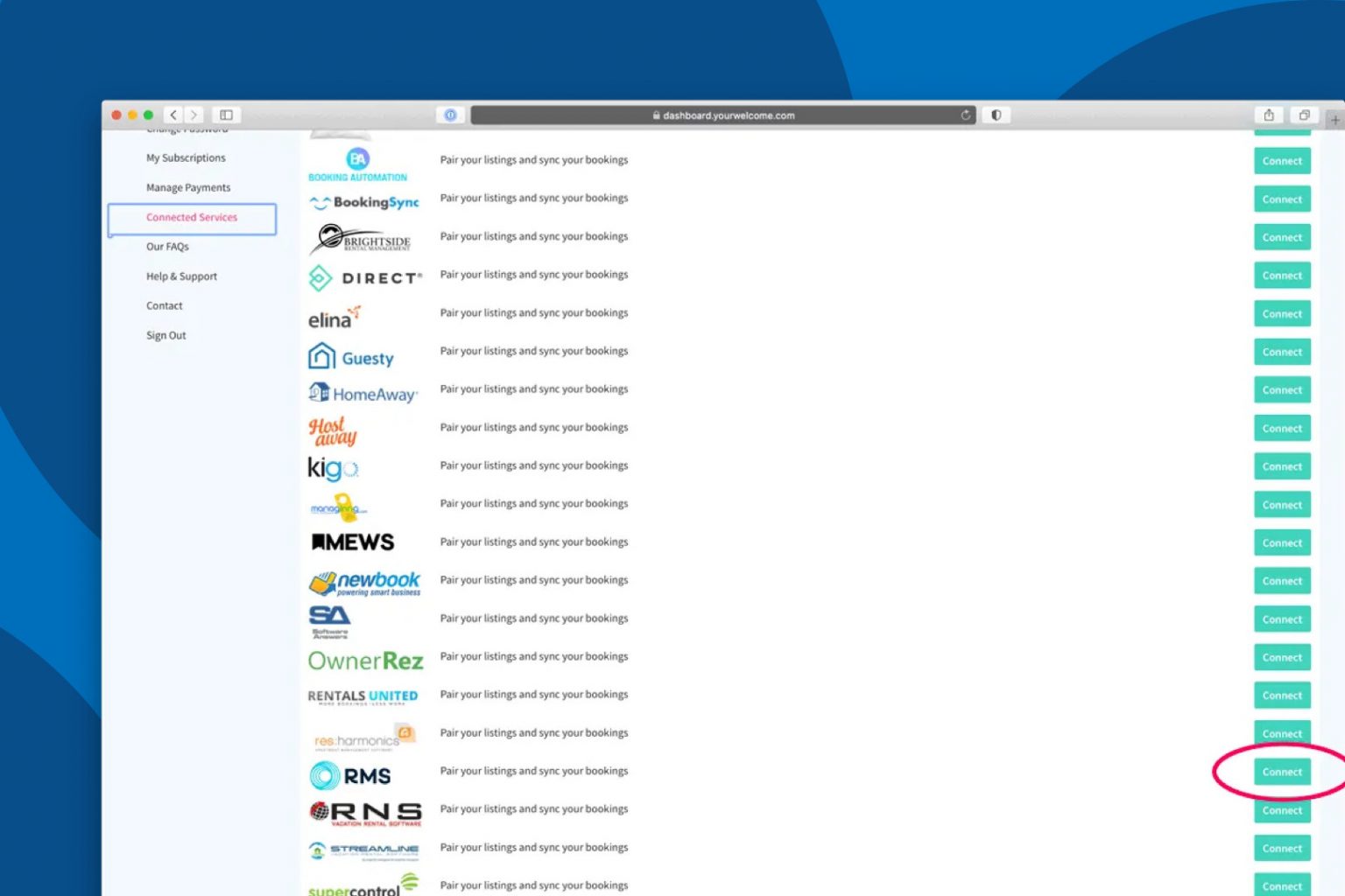 RMS - YourWelcome Support
