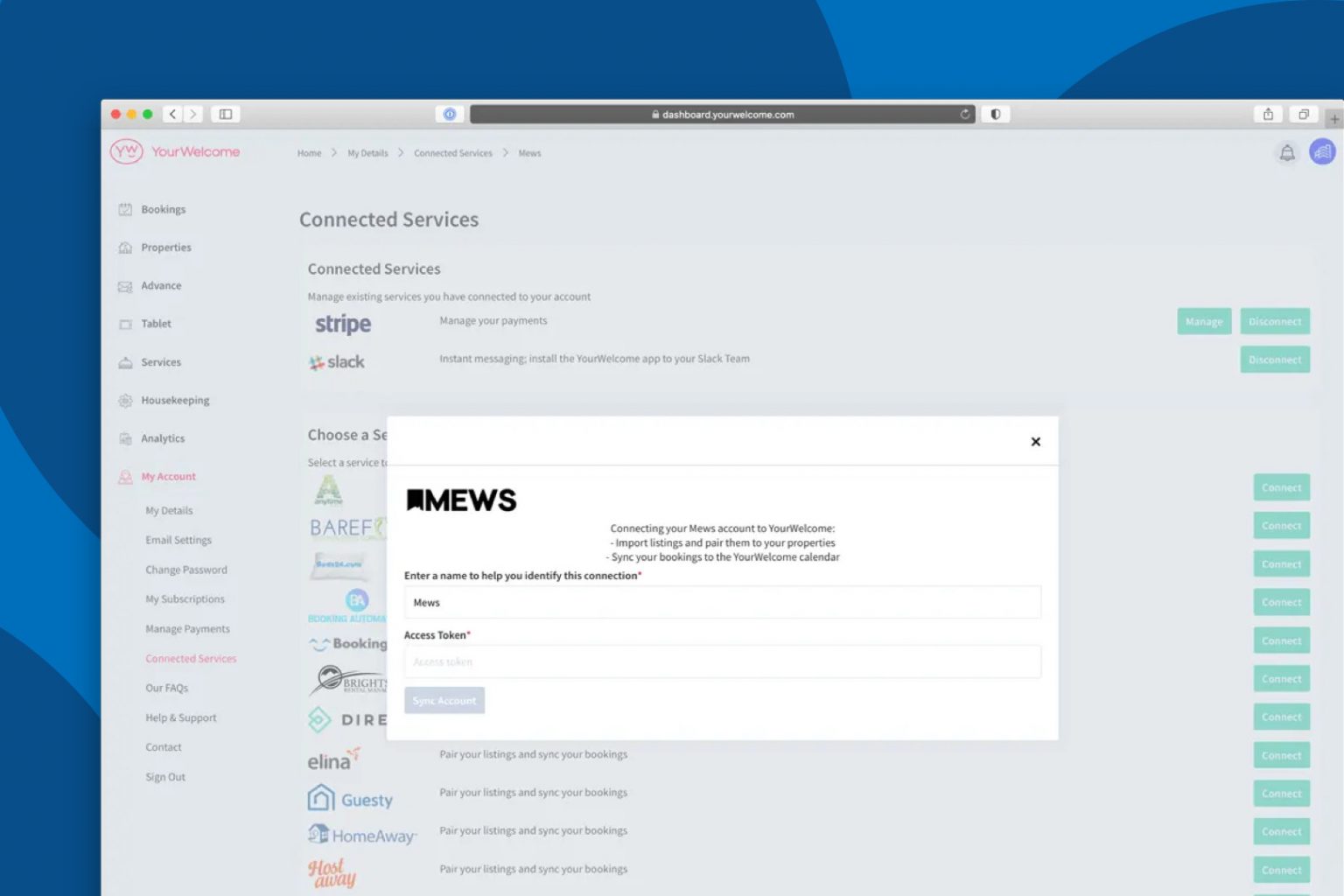 Mews - YourWelcome Support