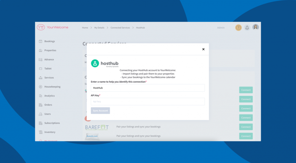 Hosthub - YourWelcome Support